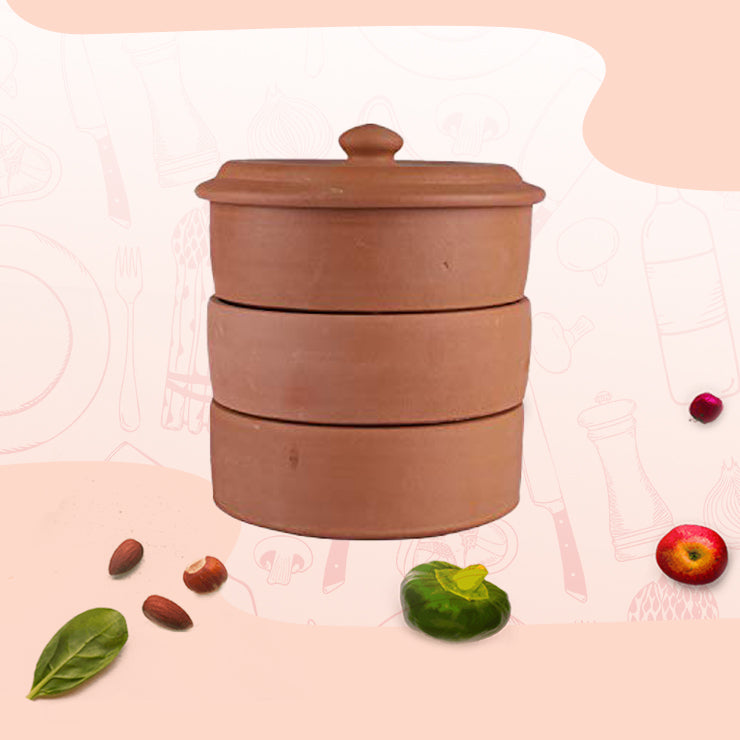 Earthen Clay Sprout Box (3 container) – Village Decor.com